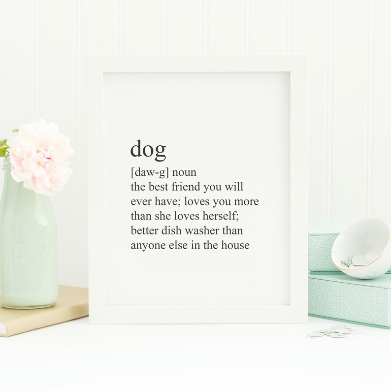 Dog Definition Printable Art - Etsy