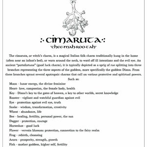 Cimaruta Italian Folk Magic Good Luck Charm w/ Column Beading: Pyrite ...