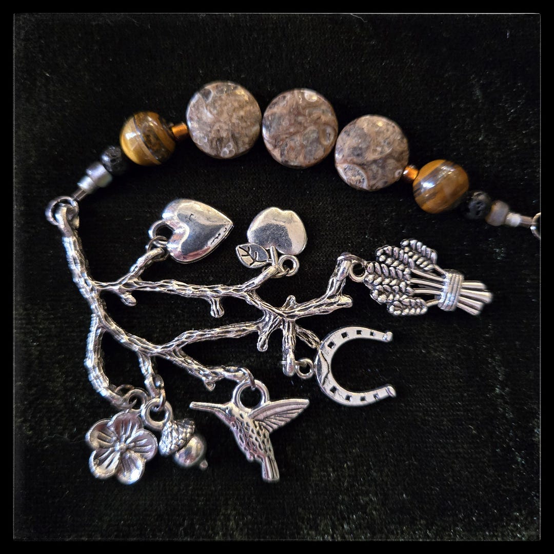 Cimaruta - Italian Folk Magic Good Luck Charm (w/ Column Beading ...