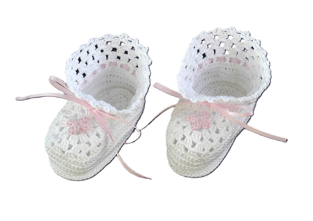 Crocheted Granny Square Booties - Etsy
