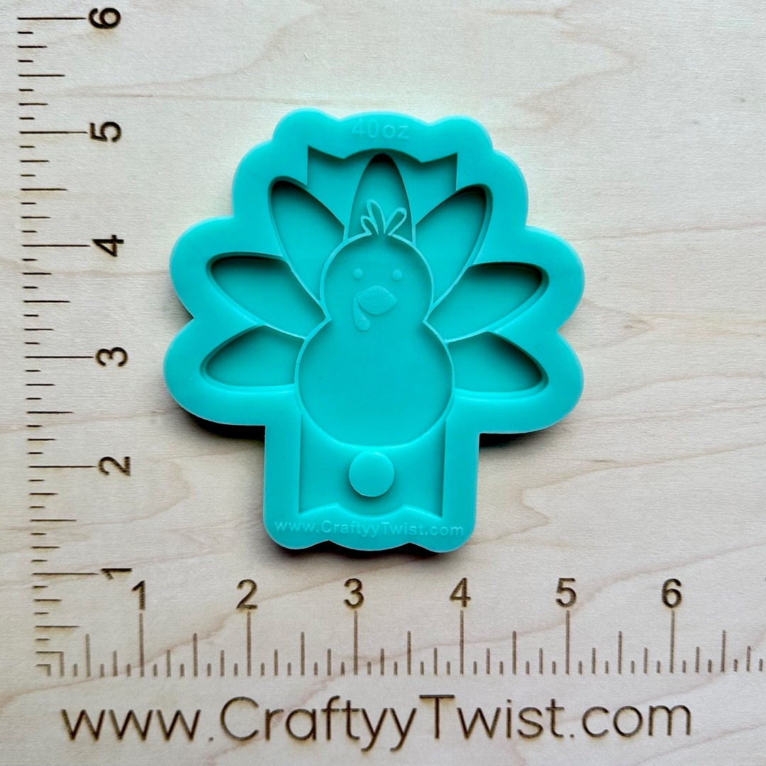 Turkey Tumbler Topper Silicone Mold, Epoxy Resin Mold for H20 Tumblers ...