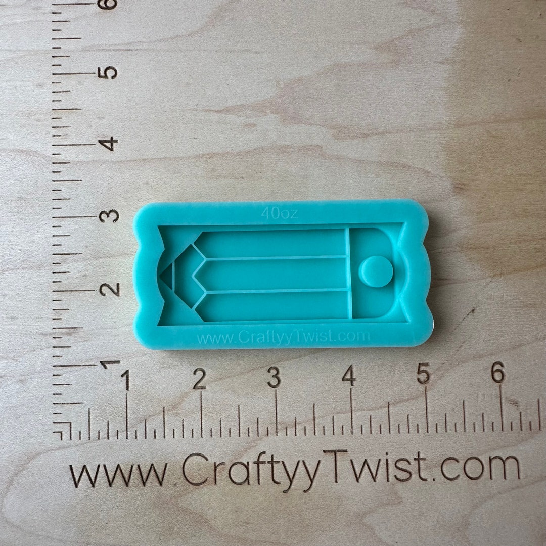 Pencil Name Plate Silicone Mold, Tumbler Tag Epoxy Resin, Teacher Gift ...