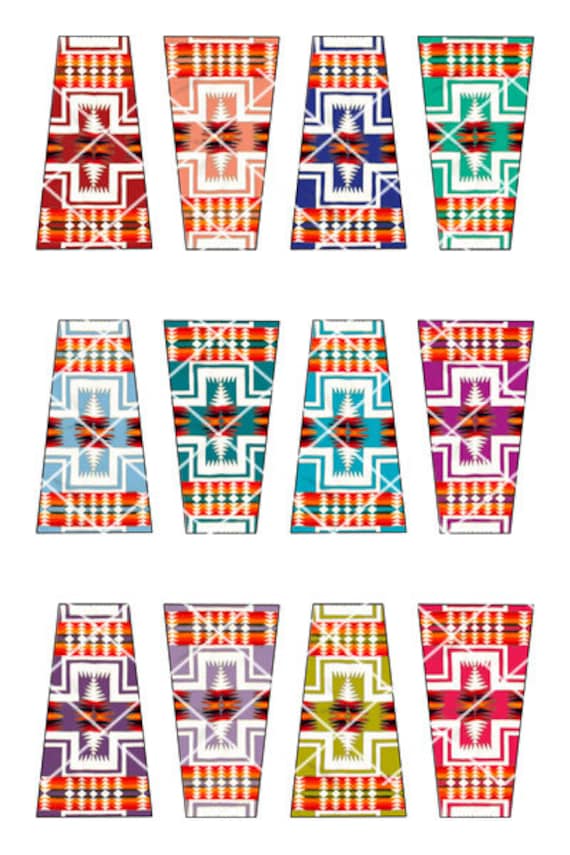 24 Native American Navajo Cross Designed Trapezoid Sheet for | Etsy