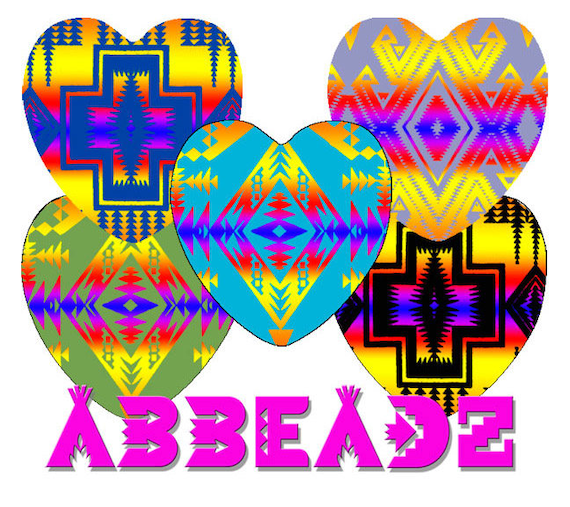 1 Heart Navajo American Tribal Patterns for Epoxy or | Etsy