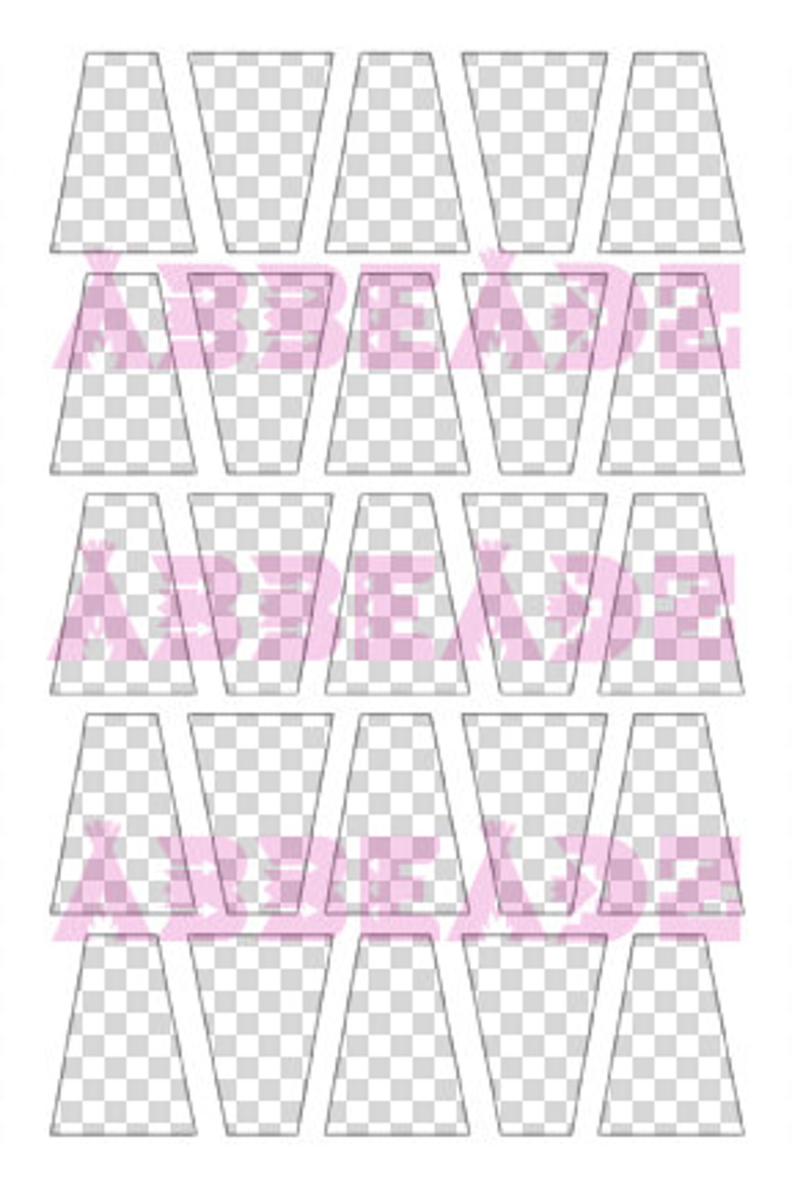 Small Trapezoid Collage Sheet Template 4x6 Match to Our - Etsy