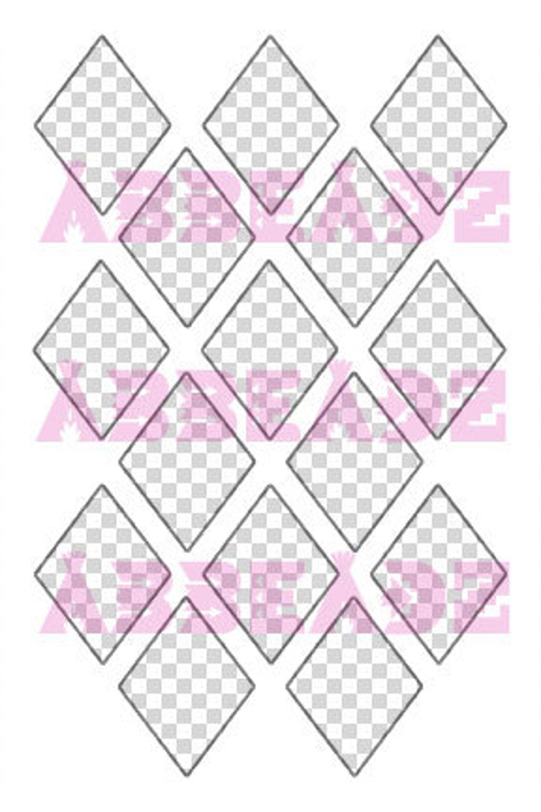 Diamond Collage Sheet Template 4x6 Match to Our Epoxy - Etsy