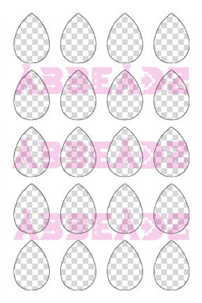 Teardrop Shape Collage Sheet Template 4x6 Match to Our Epoxy - Etsy Canada
