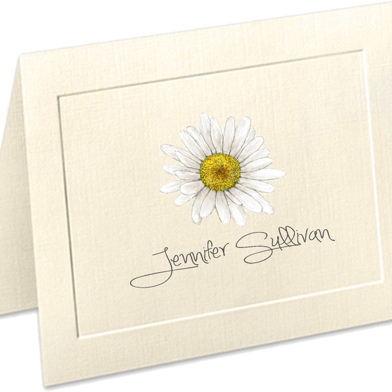 Daisy Note Cards - Etsy