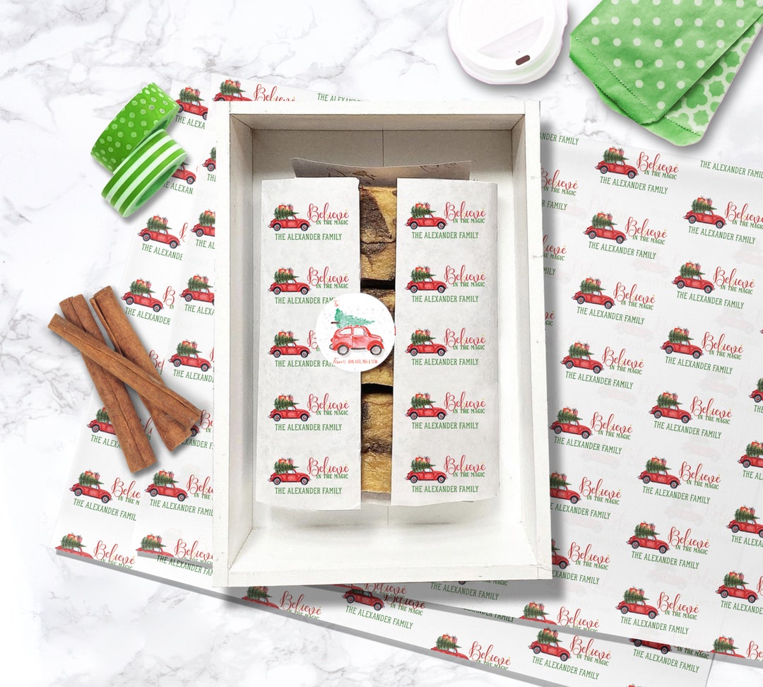 Personalized Cookie Safe Paper, Cookie Box Paper, Custom Food Safe ...