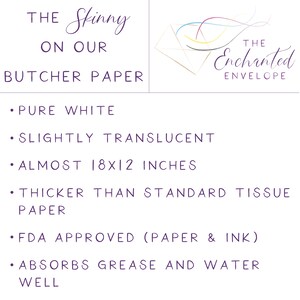 Logo Butcher Paper Thick Tissue Paper Branded Butcher Paper - Etsy