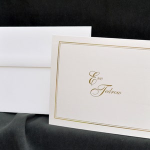 Gold Foil Printed Personalized Stationery Set & Note Cards | the ...