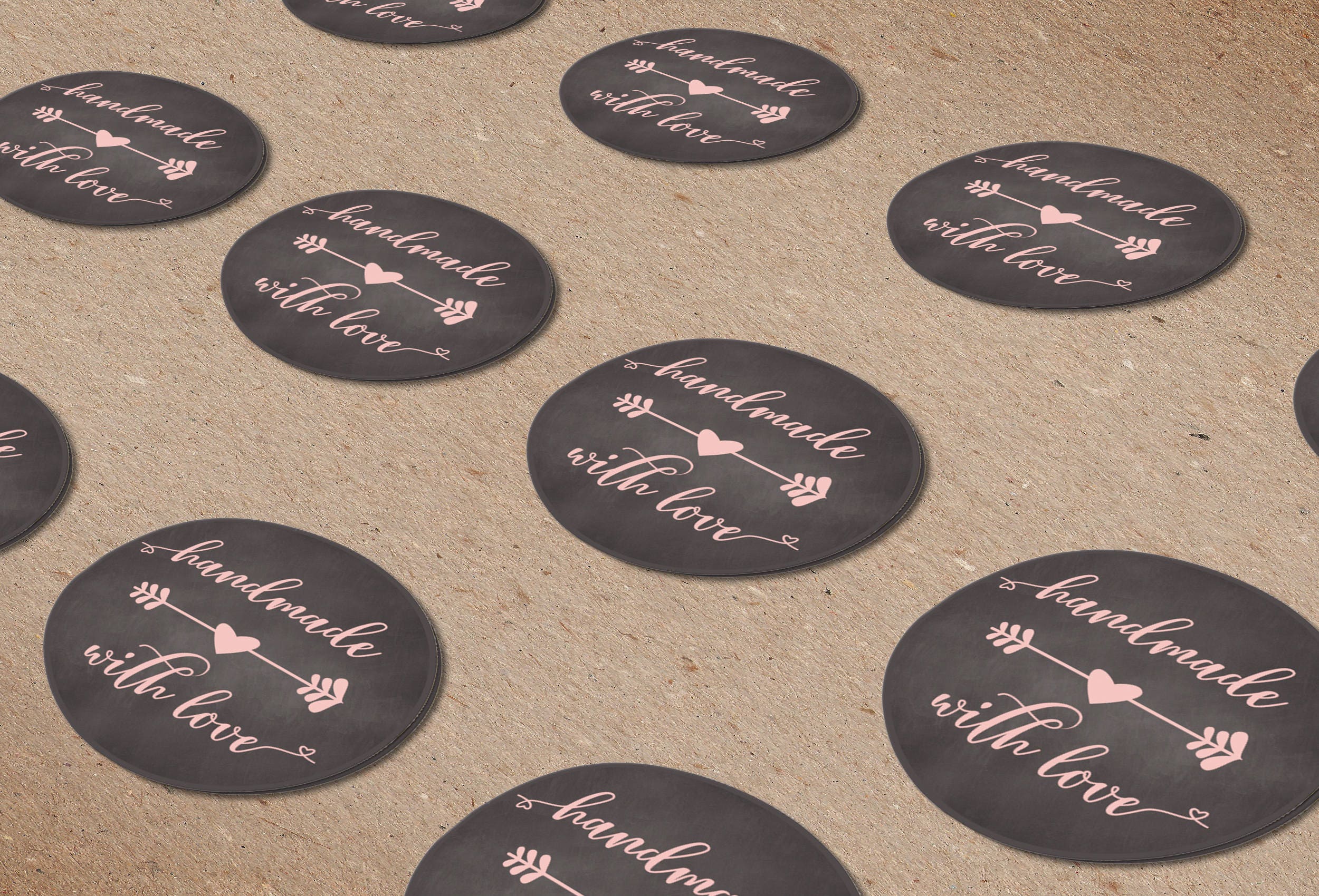 Handmade With Love Stickers
