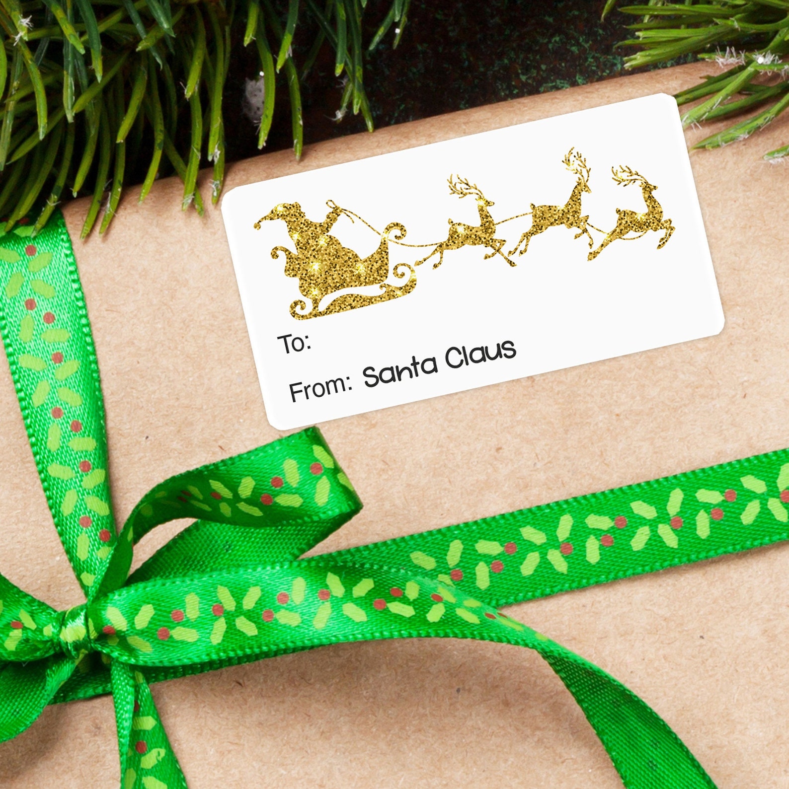 Personalized Santa Gift Tags Personalized Gift Labels - Etsy