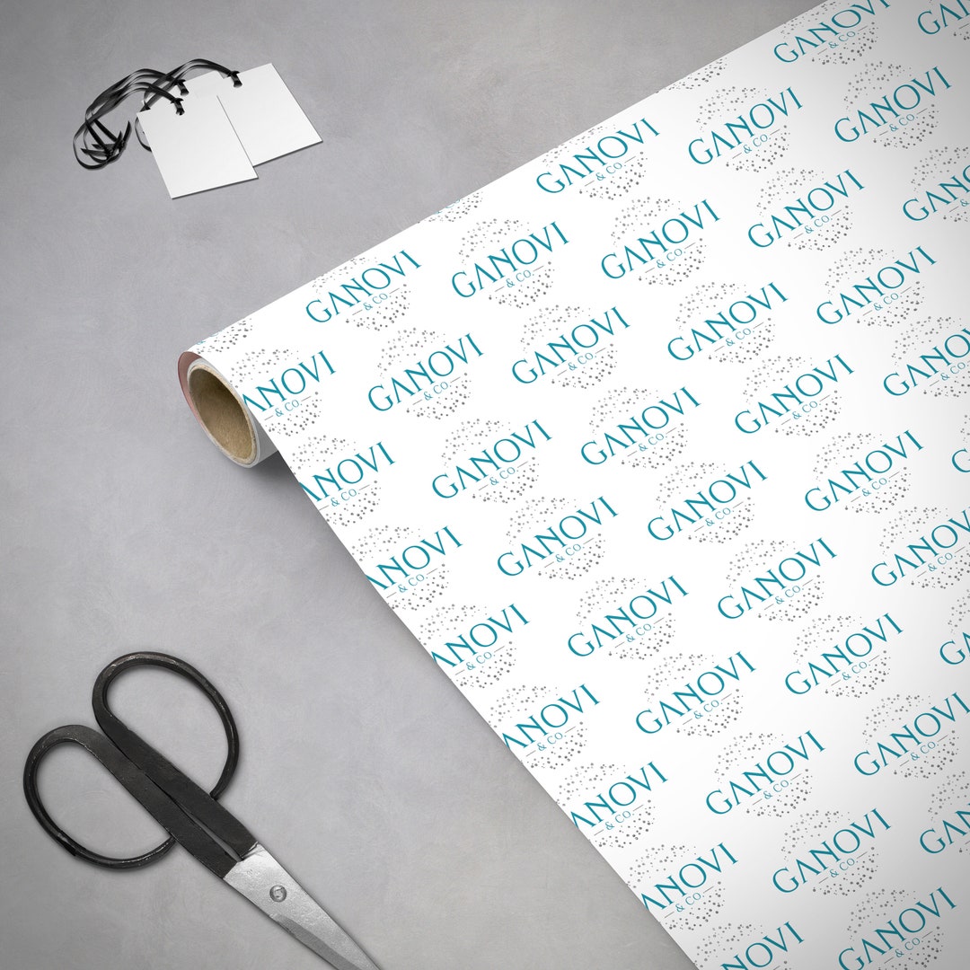 Logo Wrapping Paper, Branded Wrapping Paper, Wrapping Paper Roll ...
