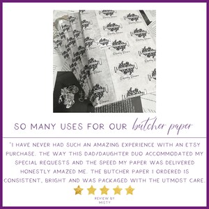 Branded Butcher Paper, Logo Butcher Paper, Thick Tissue Paper, Food ...