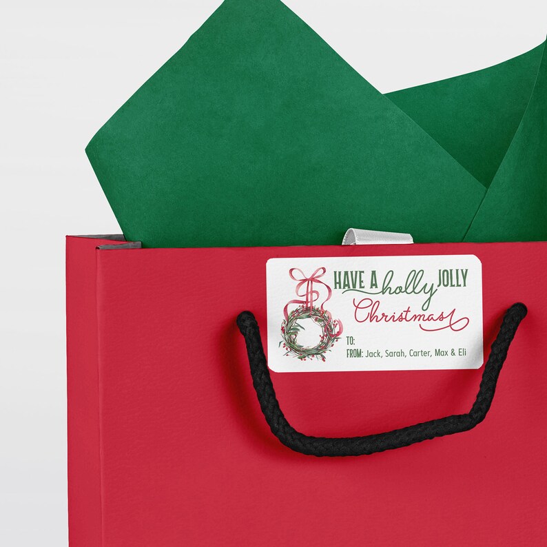 Personalized Christmas Tags, Personalized Gift Labels, Christmas ...