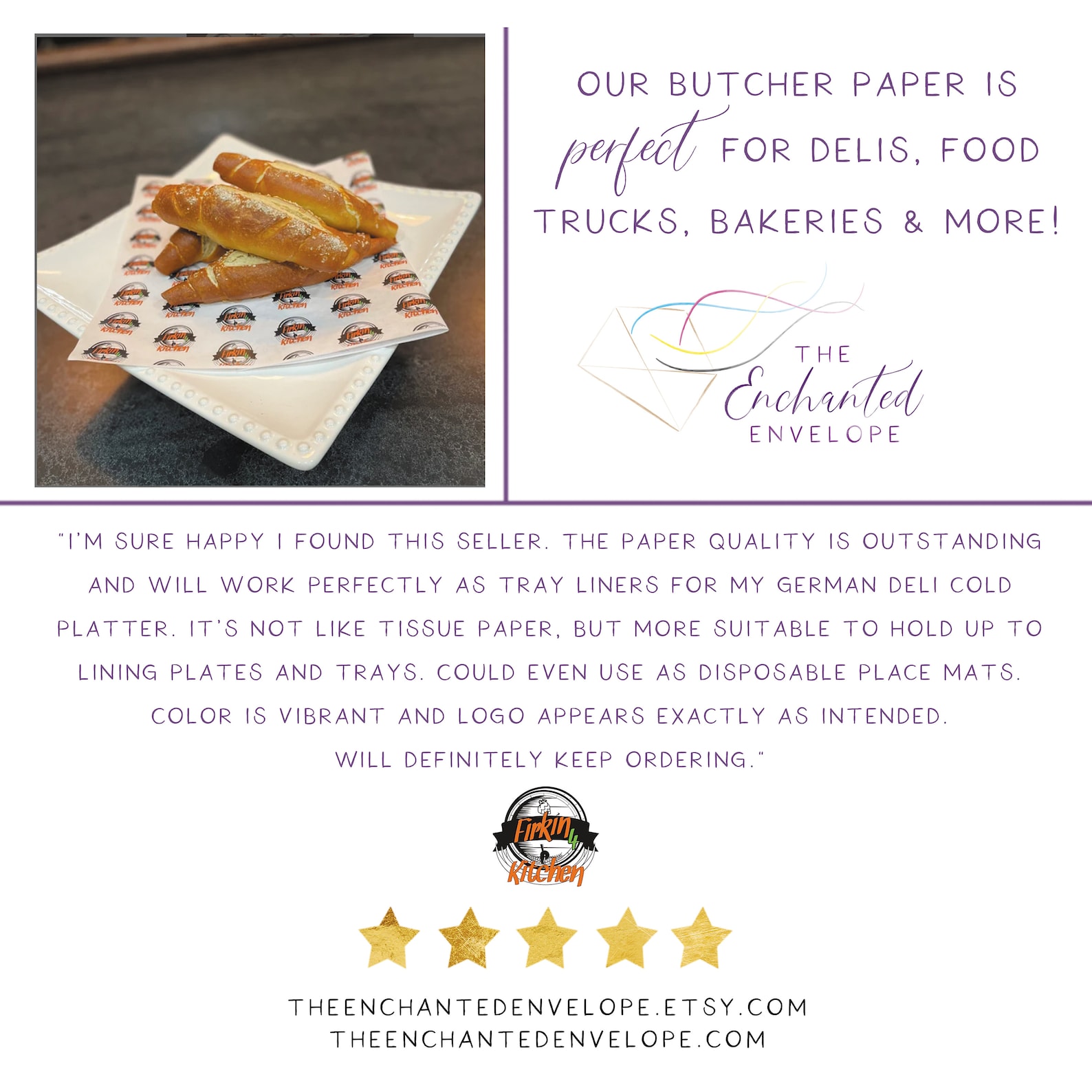 Branded Butcher Paper, Logo Butcher Paper, Thick Tissue Paper, Food ...