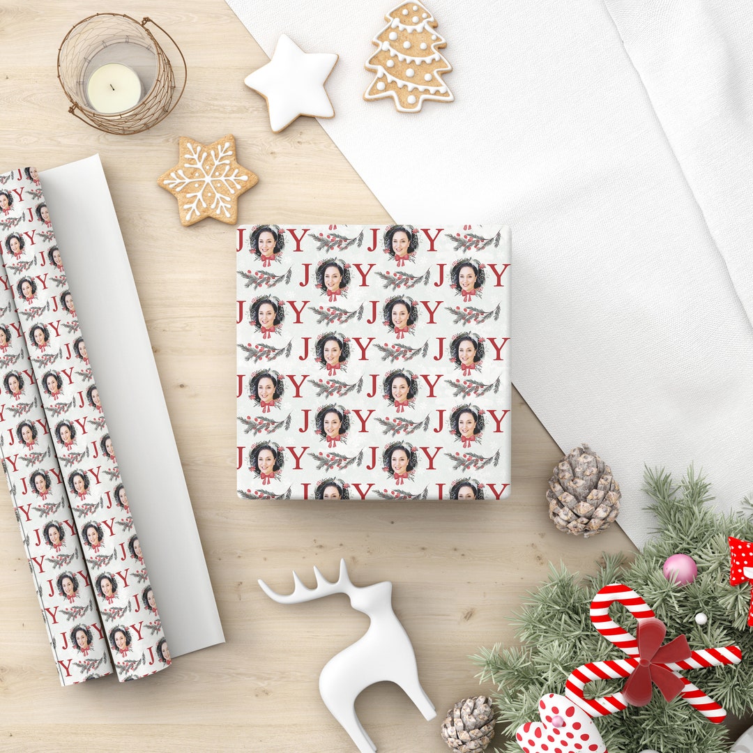 Photo Christmas Wrapping Paper, Photo Wrapping Paper, Custom Wrapping ...