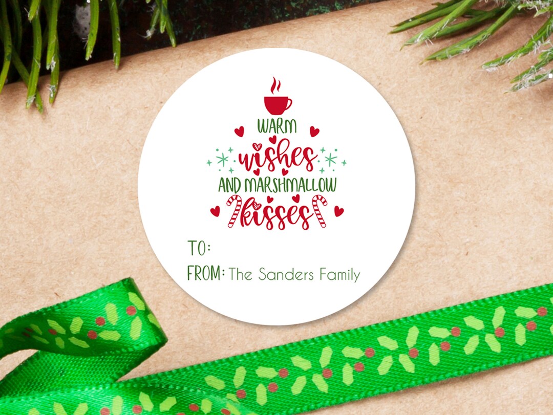 Personalized Christmas Stickers, Personalized Gift Labels, Custom ...