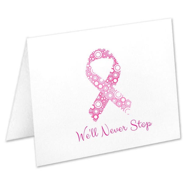Pink Ribbon Cards - Etsy