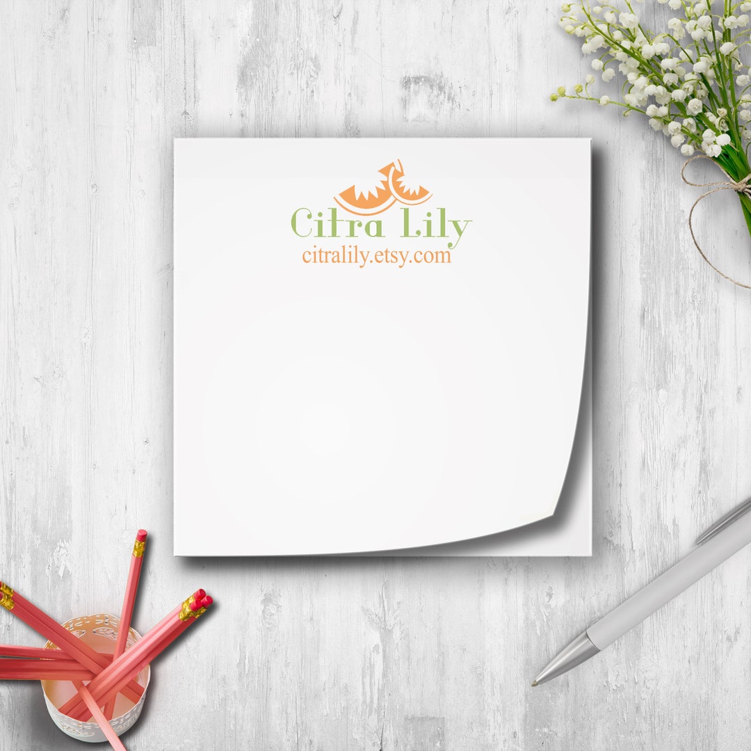 Branded Sticky Notes, Personalized Post It Notes, Sticky Notes With ...