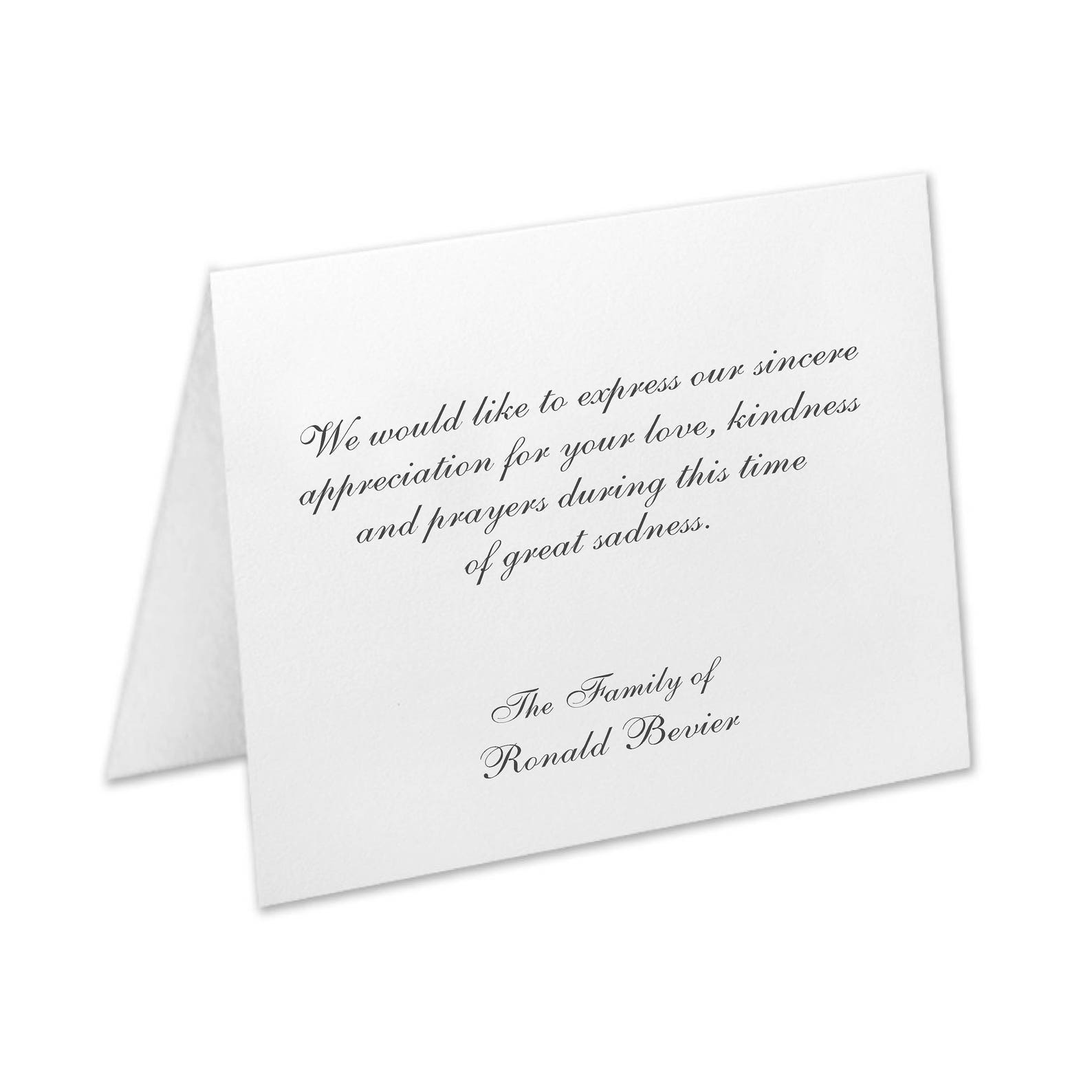 Sympathy Acknowledgement Cards, Funeral Thank You Cards, Sympathy Thank ...