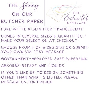 Personalized Birthday Food Safe Paper, Custom Logo Deli Paper, Food ...