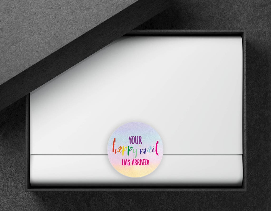 Happy Mail Stickers Packaging Stickers Happy Mail Labels - Etsy