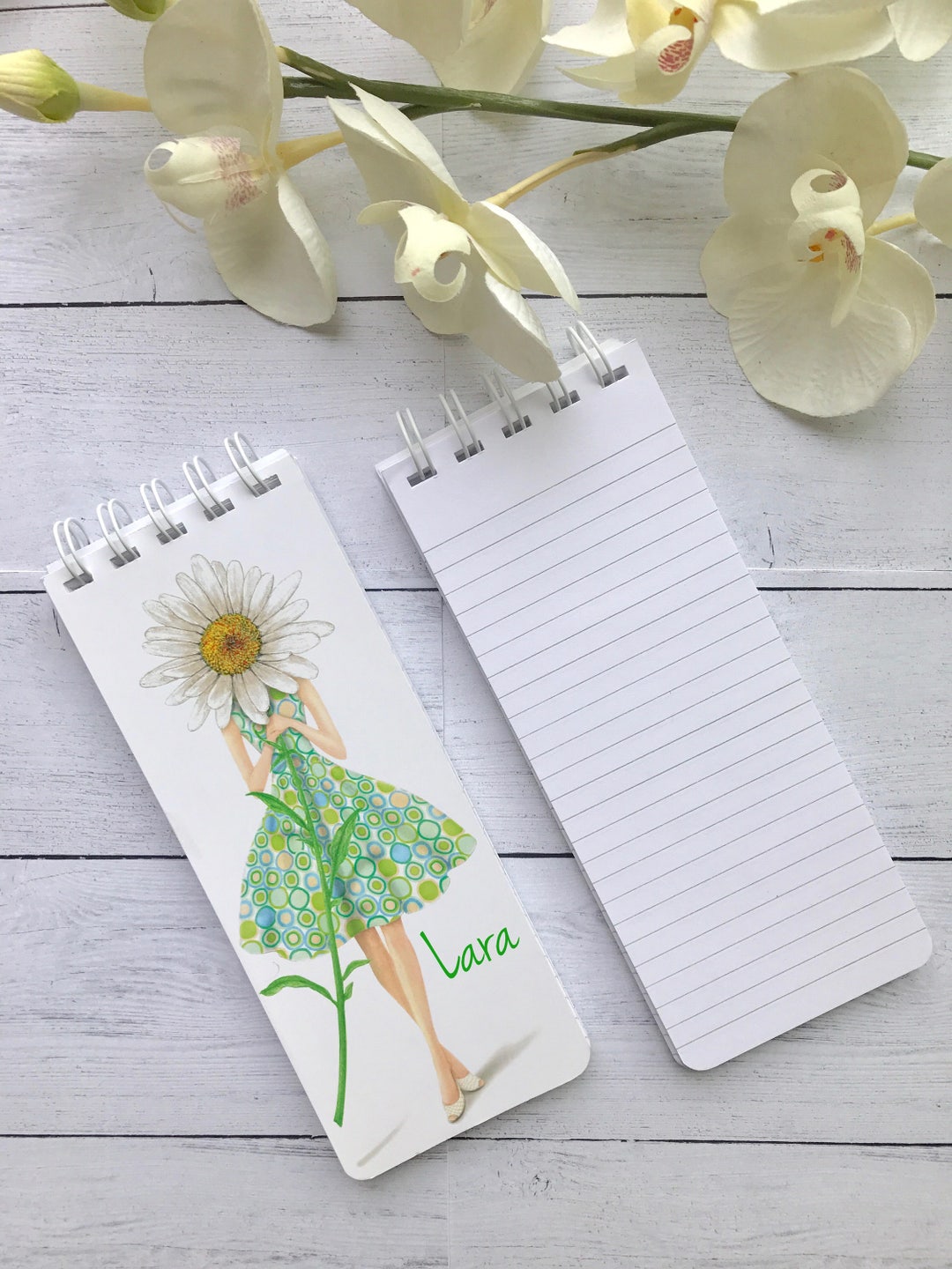 Set of 3 Notepads, Spiral Bound Notepads, Personalized Note Pads ...
