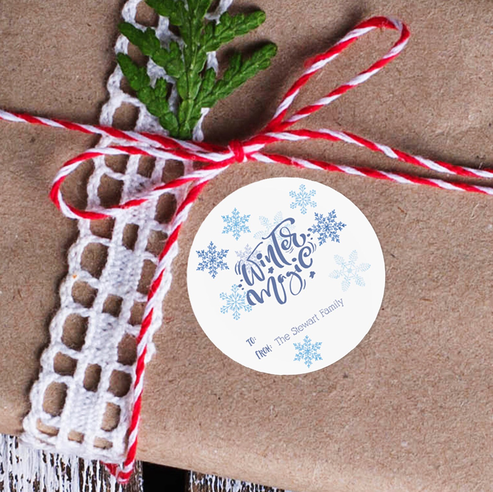 Personalized Christmas Stickers Gift Labels Custom Holiday | Etsy