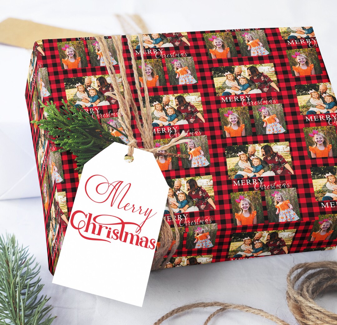 Photo Wrapping Paper, Custom Wrapping Paper, Photo Christmas Wrapping ...