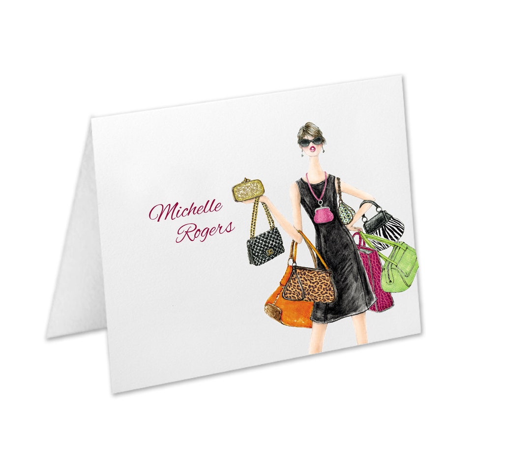 Purse Lover Gift, Purse Note Cards, Handbag Notecards, Gift for Her ...