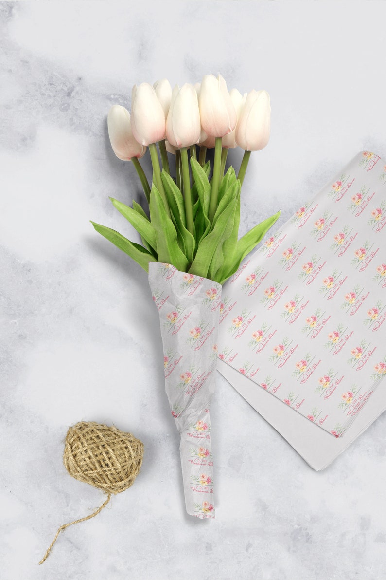 50 Sheets Logo Tissue Paper Custom Tissue Paper Full Color | Etsy