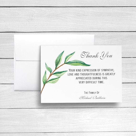 Funeral Acknowledgement Examples