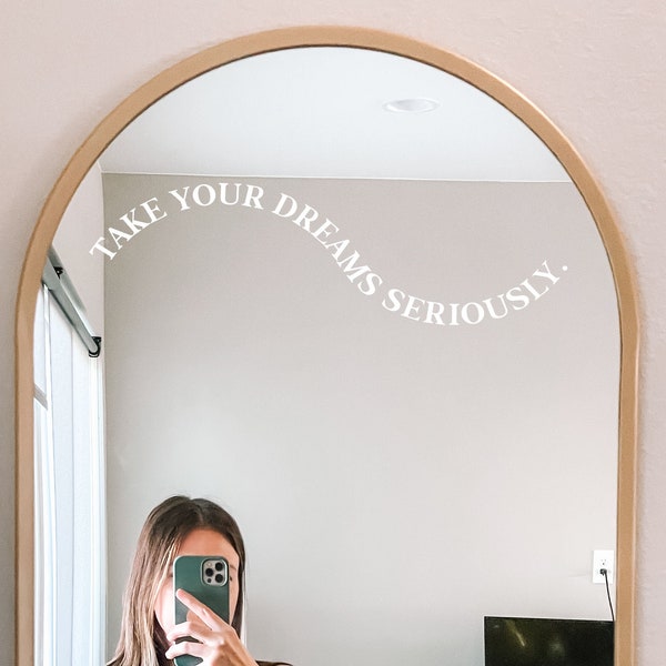 Mirror Decal - Etsy