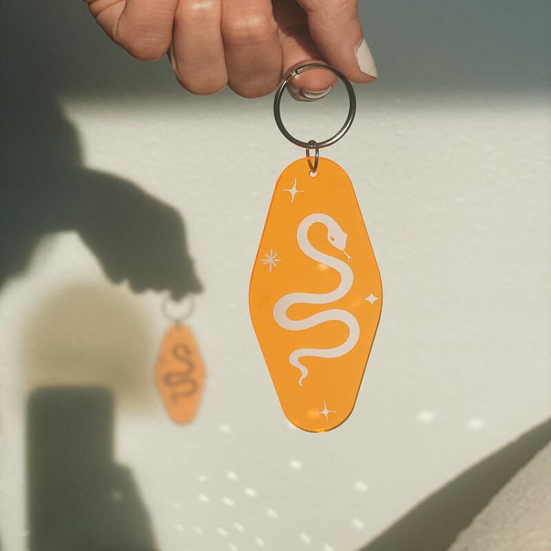 Snake Keychain - Etsy
