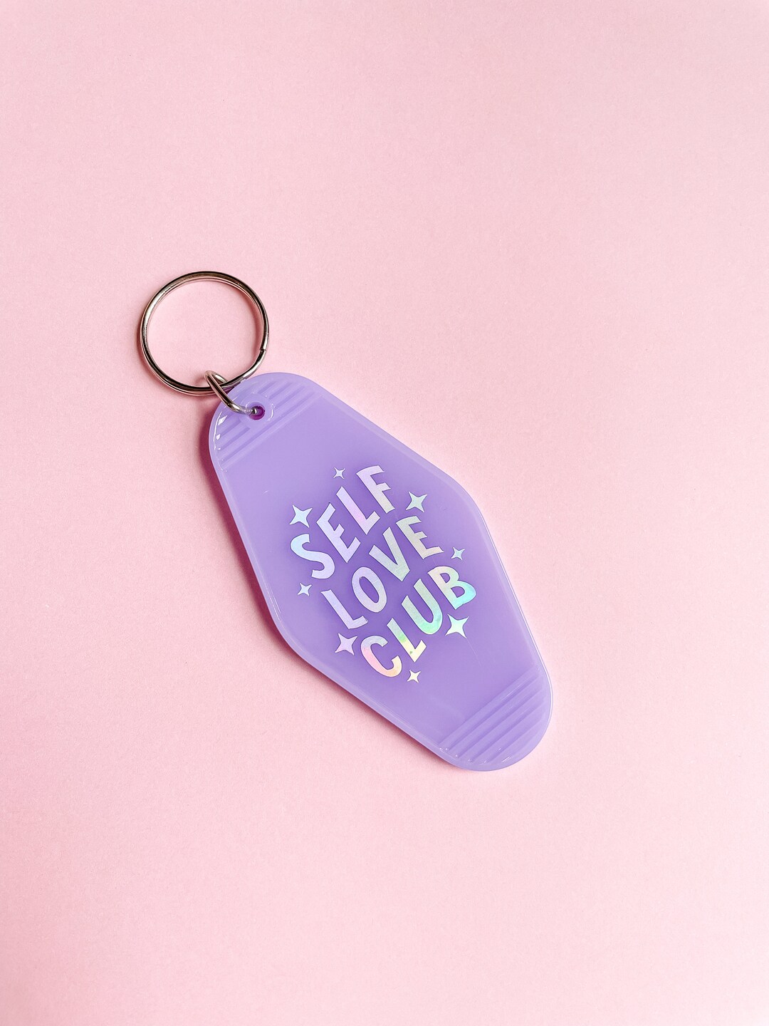 Danish Pastel Self Love Club Motel Keychain | Mental Health Matters ...