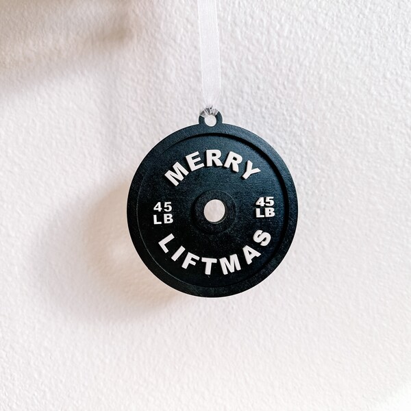 Barbell Ornament - Etsy