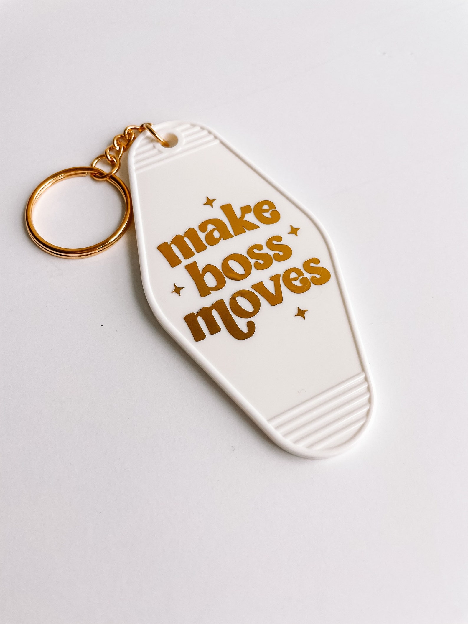 Retro Motel Keychain Make Boss Moves Key Ring Small - Etsy