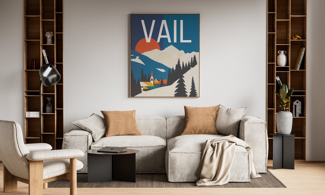 Modern Art Vail Poster - Etsy