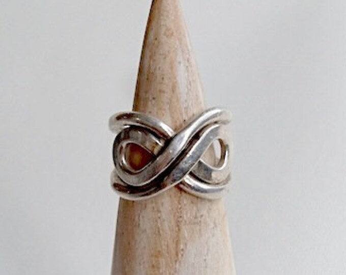 Vintage Sterling Silver Mexican Mexico Made Infinity Eternity Loops ...