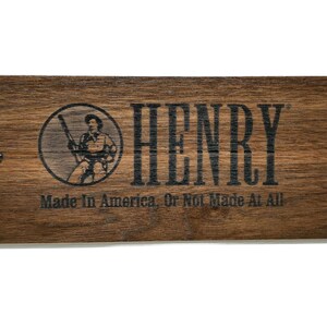 Henry Gun Rifle Plaque Pyrography Wood Burned Rustic Walnut Ranch ...