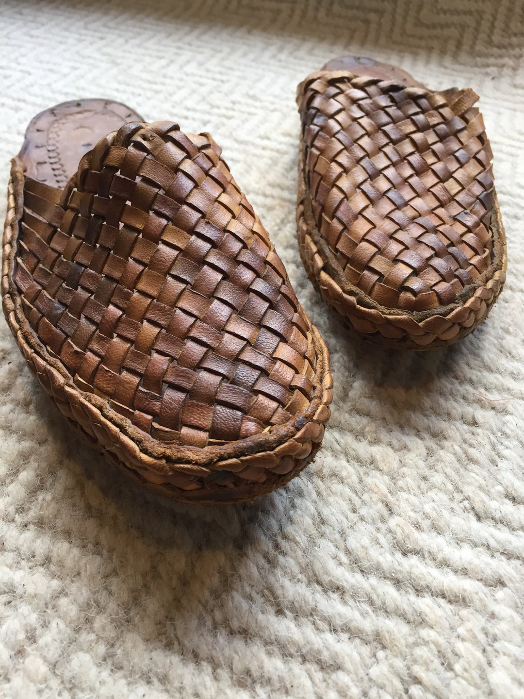 Women Handmade Leather Mules, Criss-cross, Brown Back Open, Gifts for ...