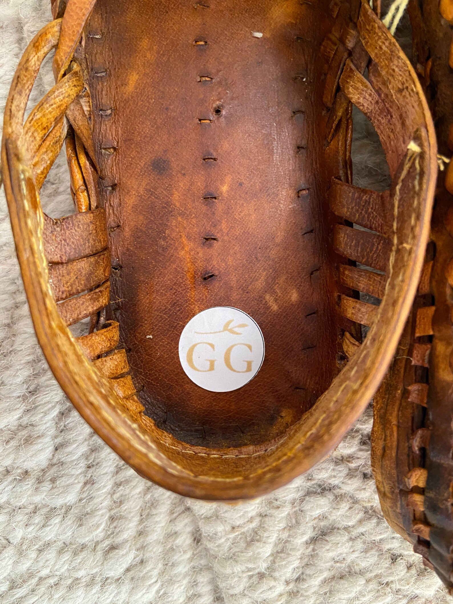 Mens Woven Leather Shoesmenswear Shoeman Mulesindian | Etsy