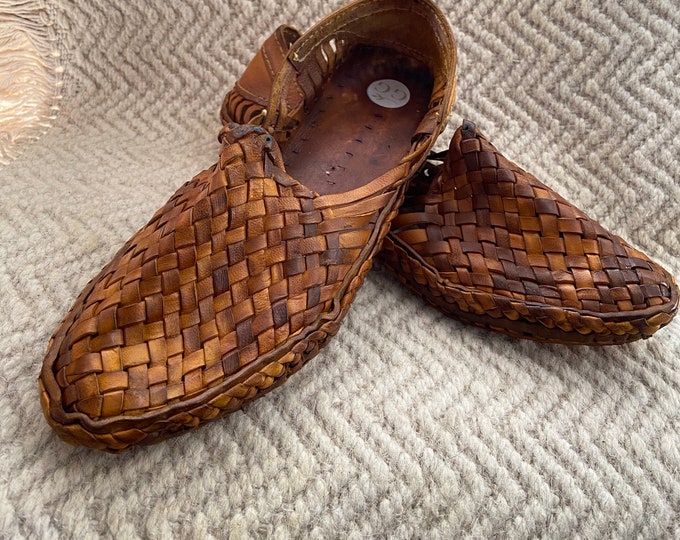 Mens Woven Leather Shoes,menswear Shoe,man Mules,indian Handmade ...