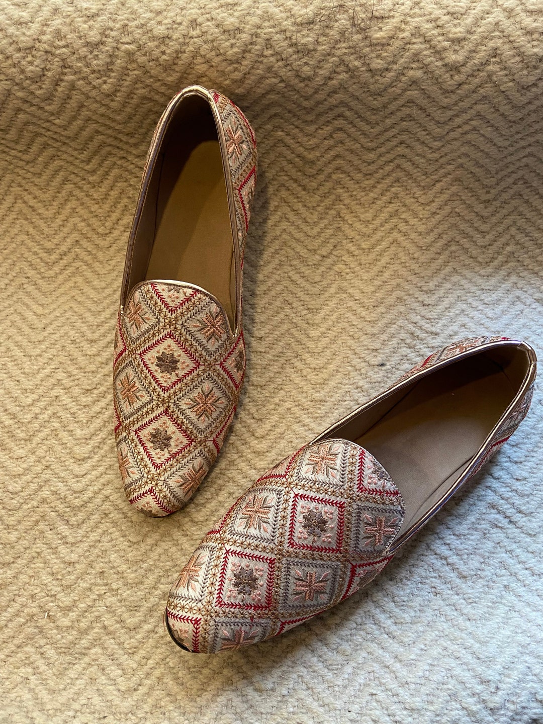 Bespoke Wedding Shoes, Loafers for Groom, Gifts for Him, Men's Juttis ...