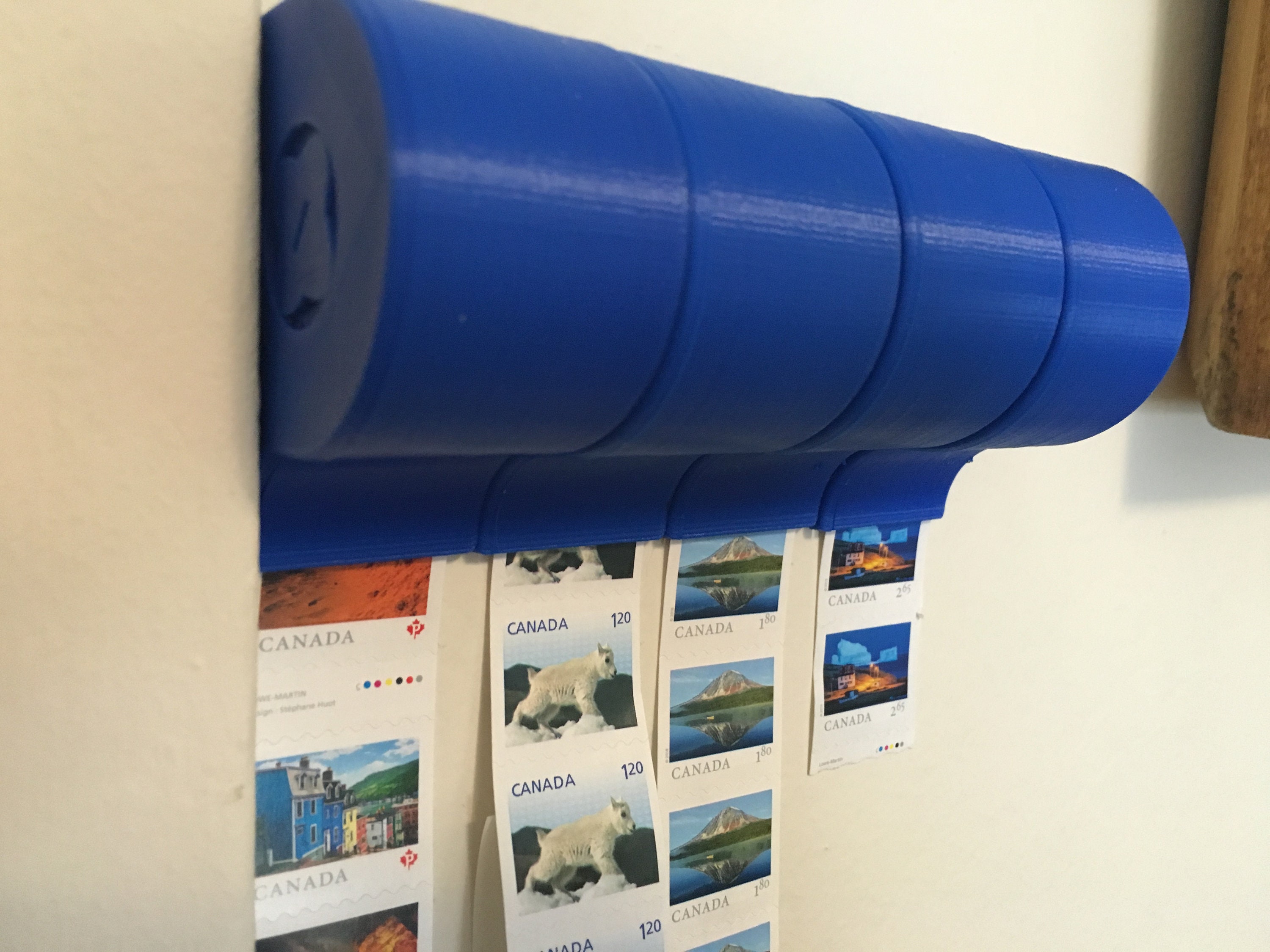 Compact Stamp Coil Dispenser, Holder, Roll, Wall, Mountable, Hanging ...