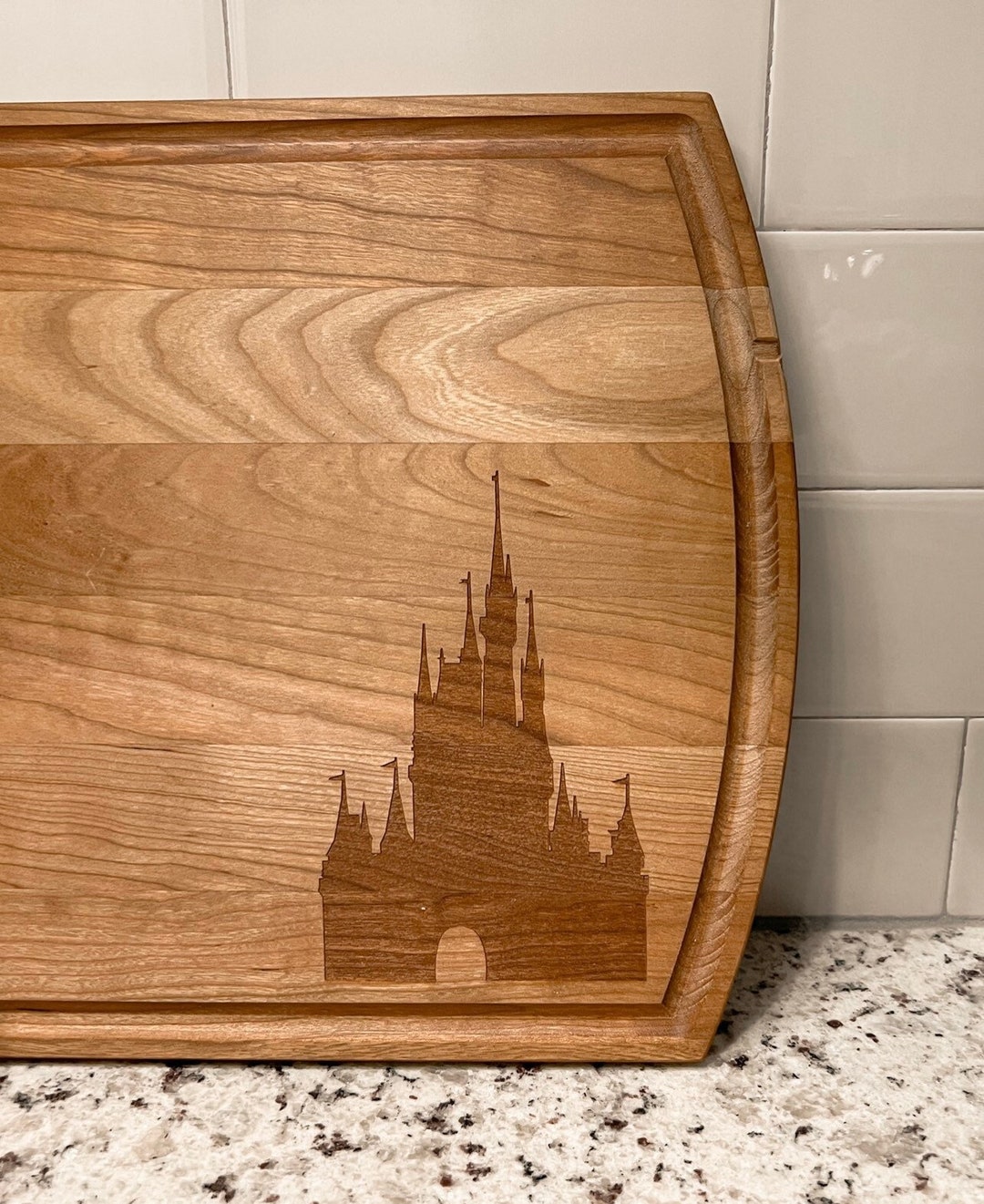 Cinderella Castle Engraved Boards 4 Sizes, Cherry/maple Wood cutting ...