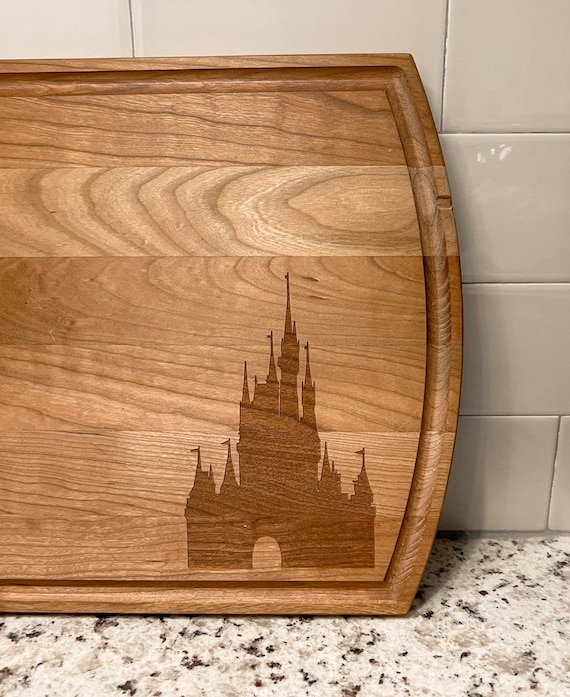 Cinderella Castle Engraved Boards 4 Sizes Cherry Wood - Etsy