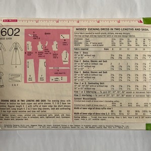 Vintage Pattern 1970s. Simplicity 9602. Dated 1971. Bust 32 1/2 - Etsy ...